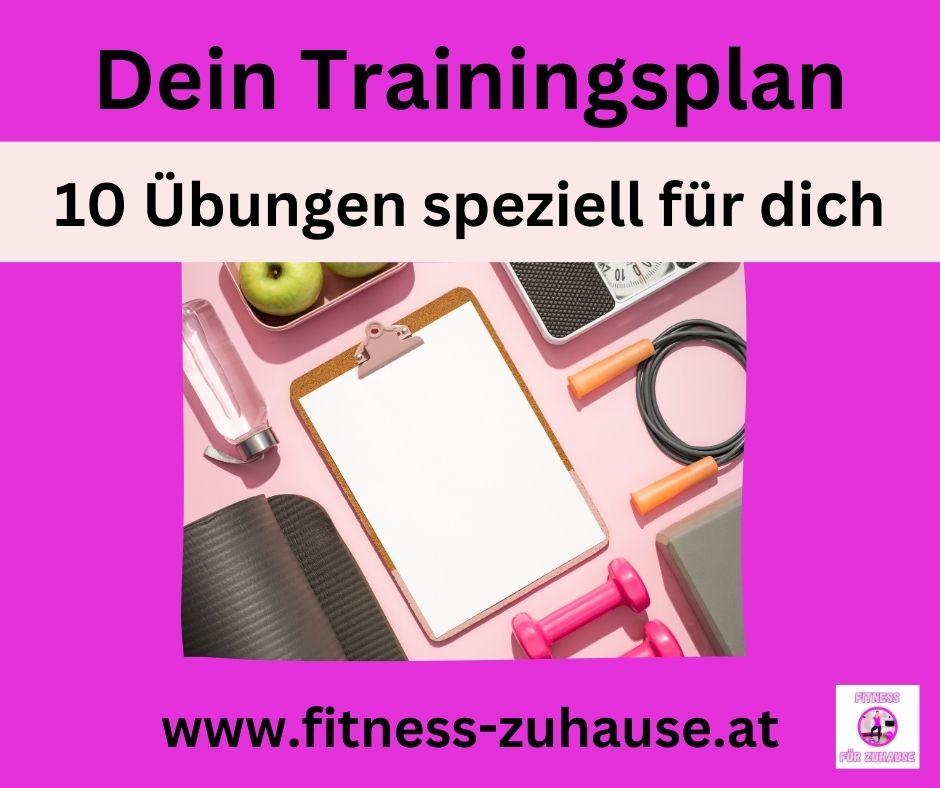 Dein Trainingsplan - Fitness für zuhause
